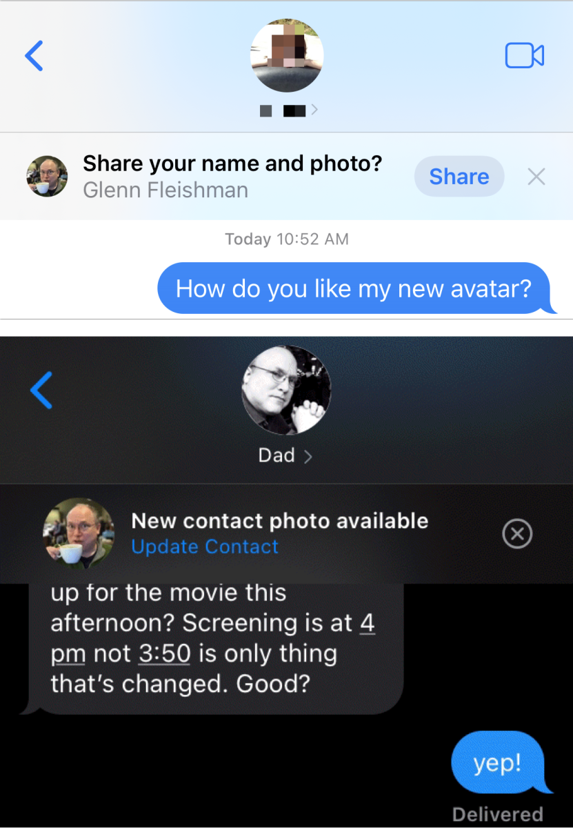 How to provide a new profile photo and name to others in iMessage ...