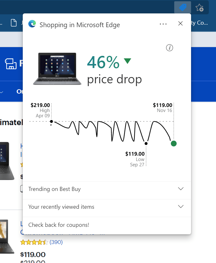 Shop smarter with Microsoft Edge's helpful new price change alerts ...