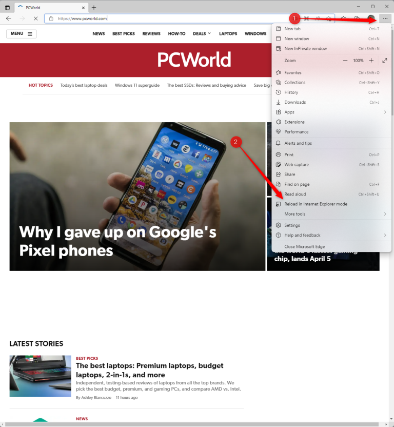 How to use Internet Explorer Mode in Microsoft Edge | PCWorld