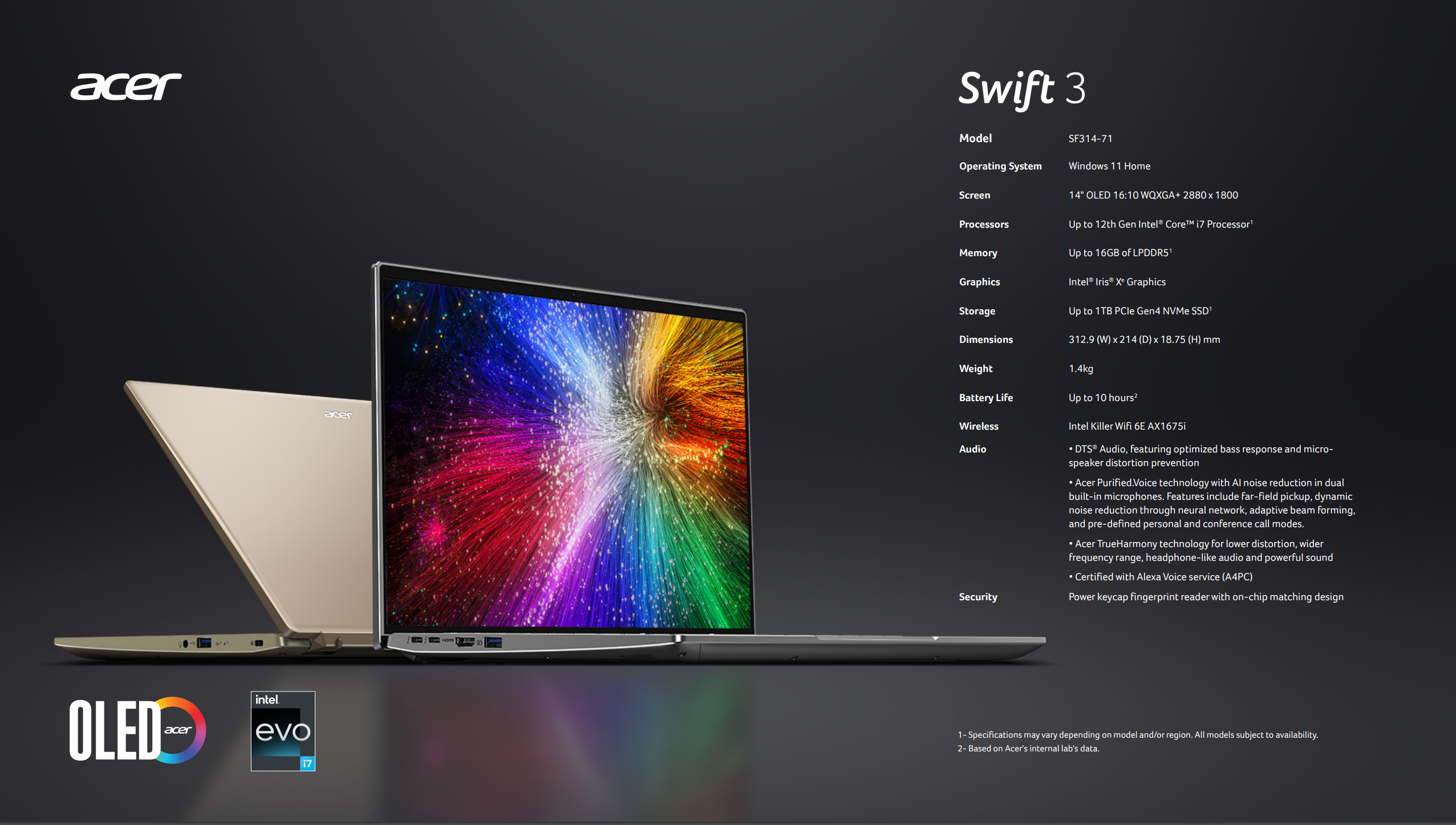 Acer refreshes Swift, Aspire notebooks with gaming-class hardware | PCWorld