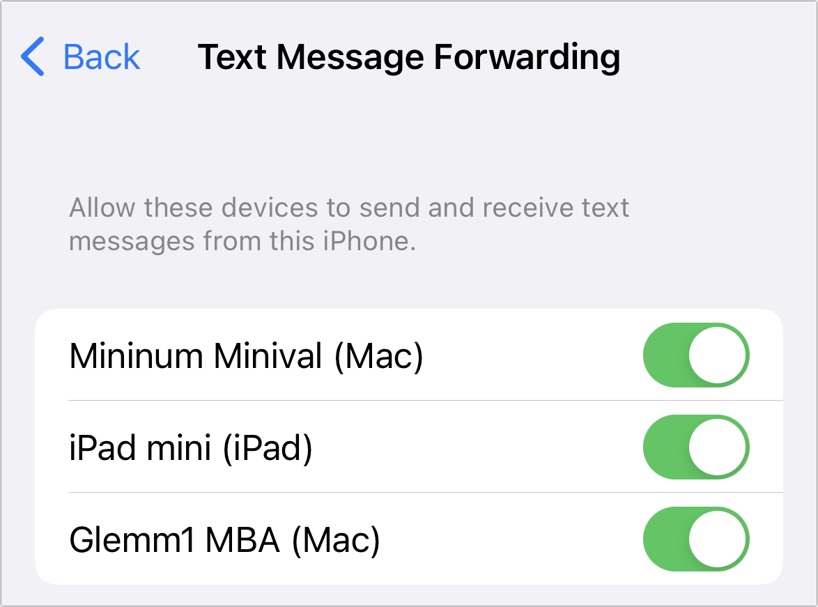 How to receive texts to a phone number across all your Apple devices ...