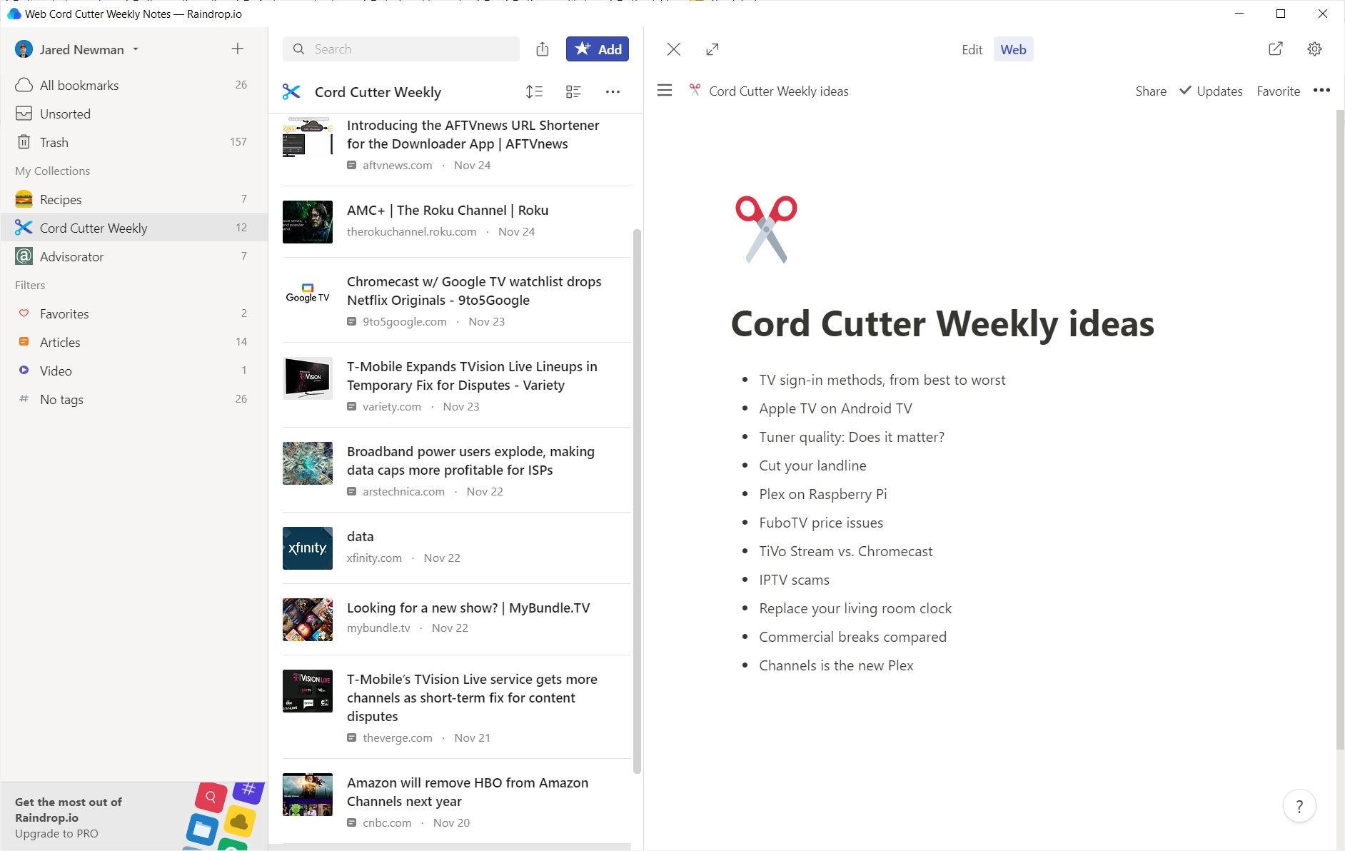 Switch your browser bookmarks to the superior Raindrop app | PCWorld