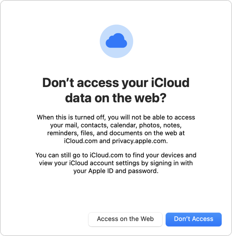How to disable iCloud.com access to your data | Macworld