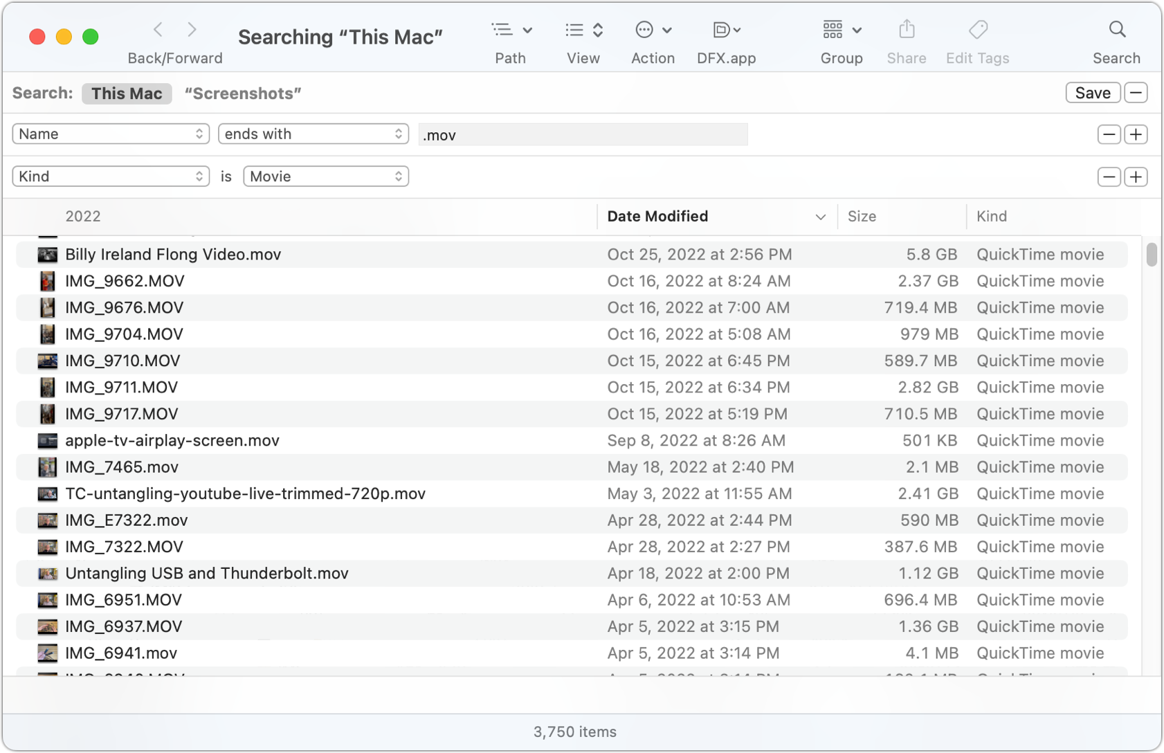 How to find all the files on your Mac of a particular type or extension ...