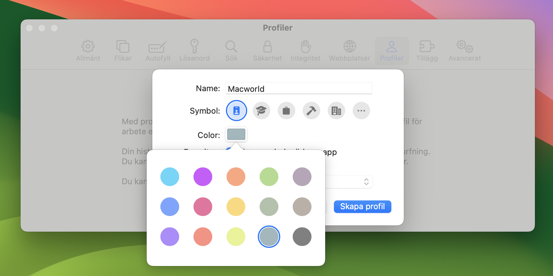 Så använder du Safari-profiler i Mac OS Sonoma | Macworld.se