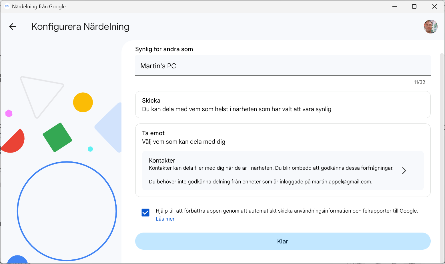 Så skickar du filer med Närdelning i Android - PCforAlla