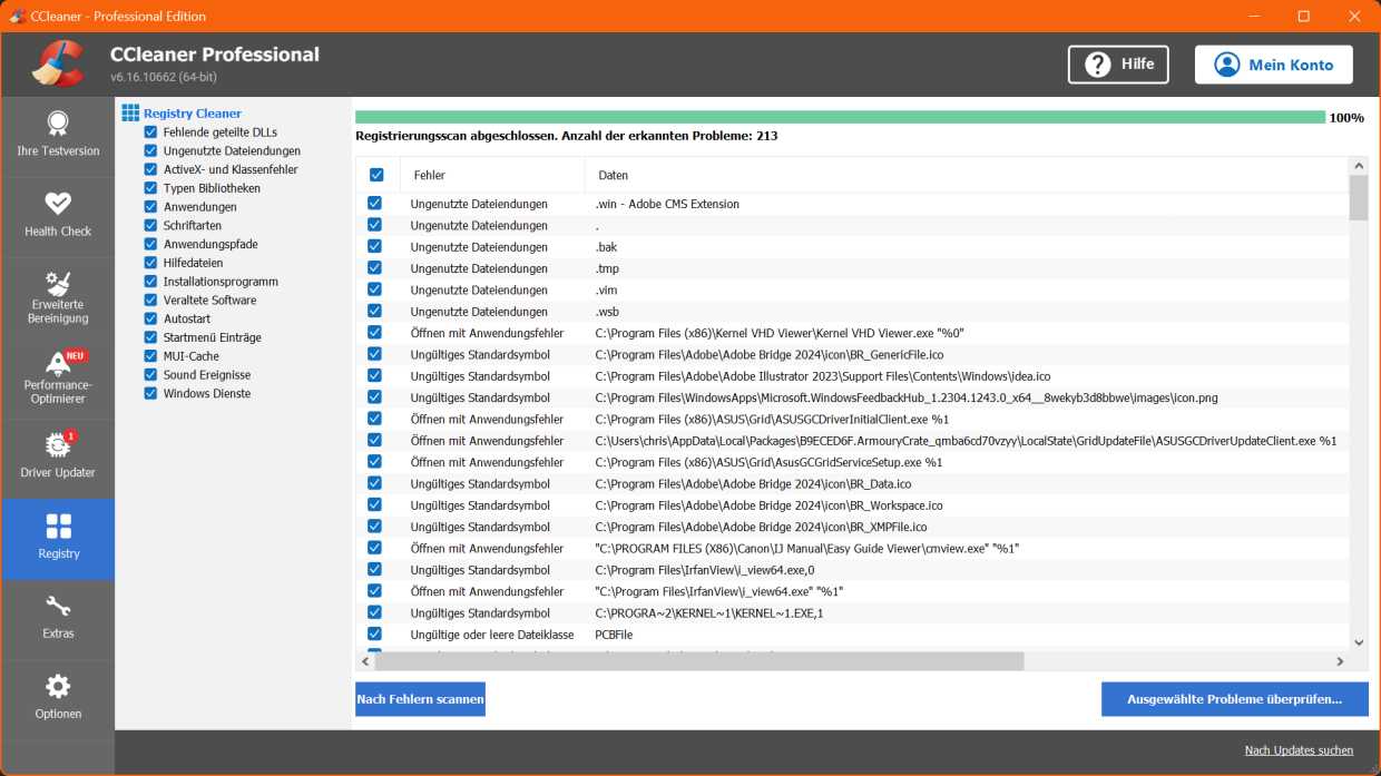 CCleaner Professional 6.1 im Test: Windows-PC auf Mausklick optimieren ...