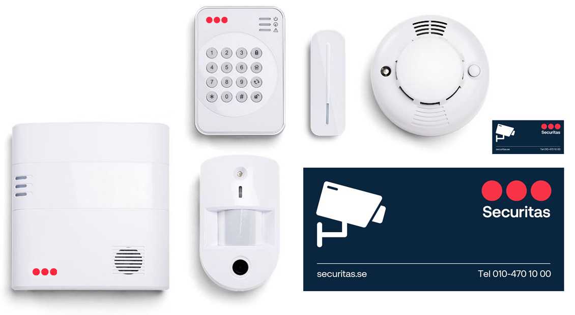 Securitas Home – proffsigt hemlarm med mängder av tillbehör - PCforAlla
