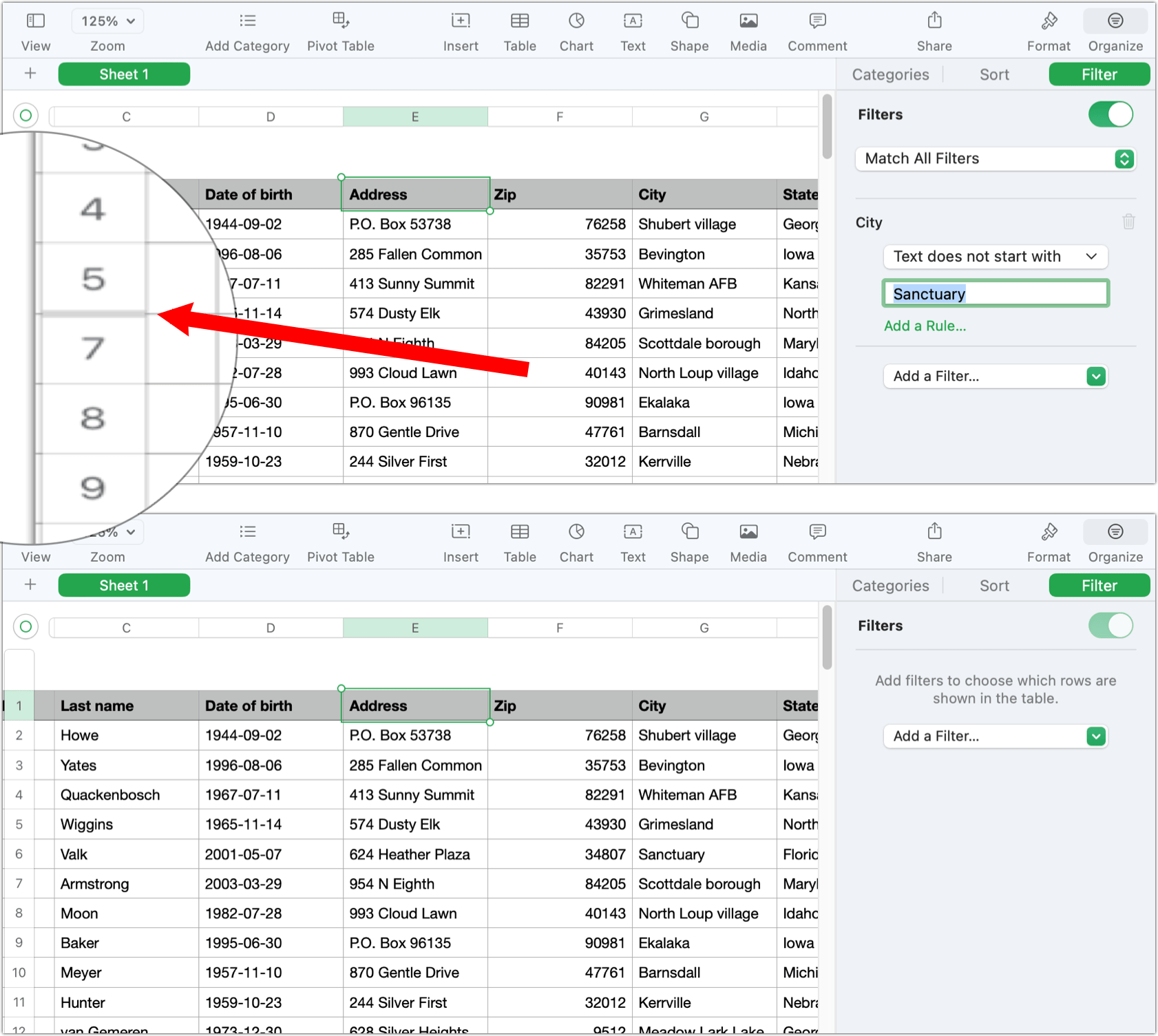 Missing Rows In Numbers Check The Filters Guidantech 7066