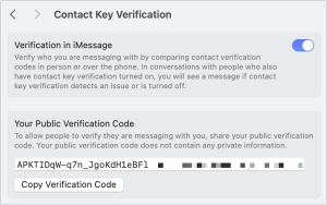 How to troubleshoot Contact Key Verification for extra-secure iMessage ...
