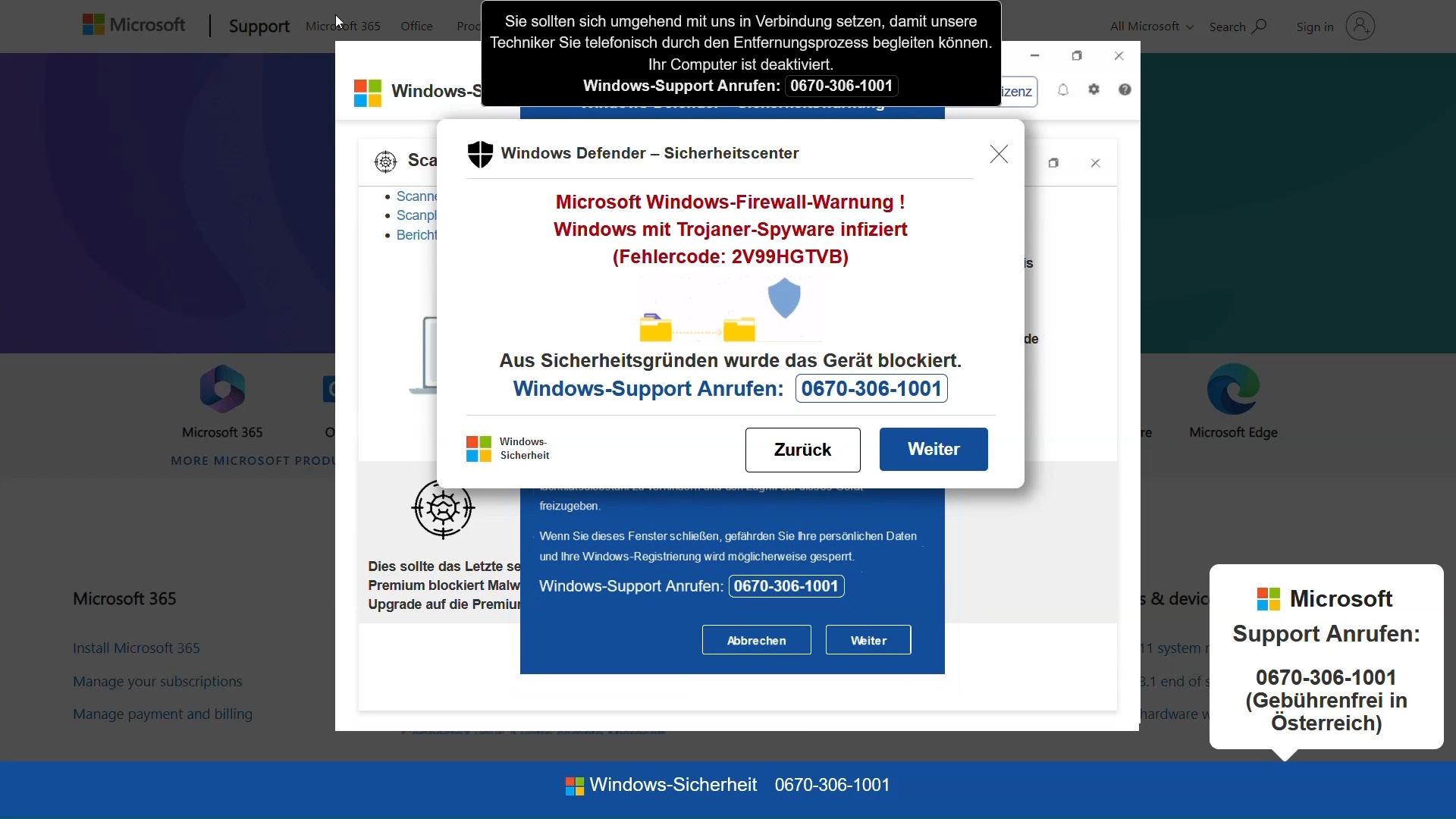“Device blocked”: False Microsoft warning shocks users – this is how ...