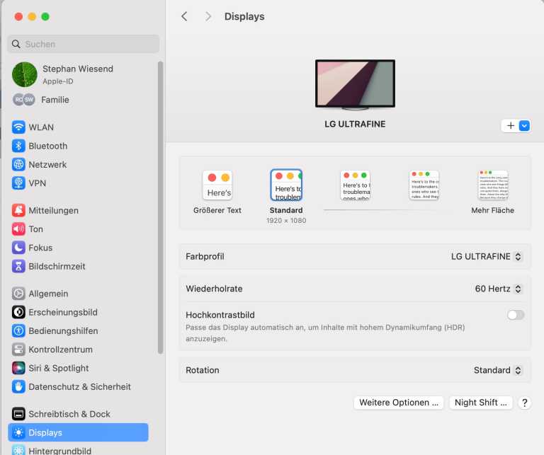 So konfigurieren Sie ein Display am Mac richtig - Macwelt