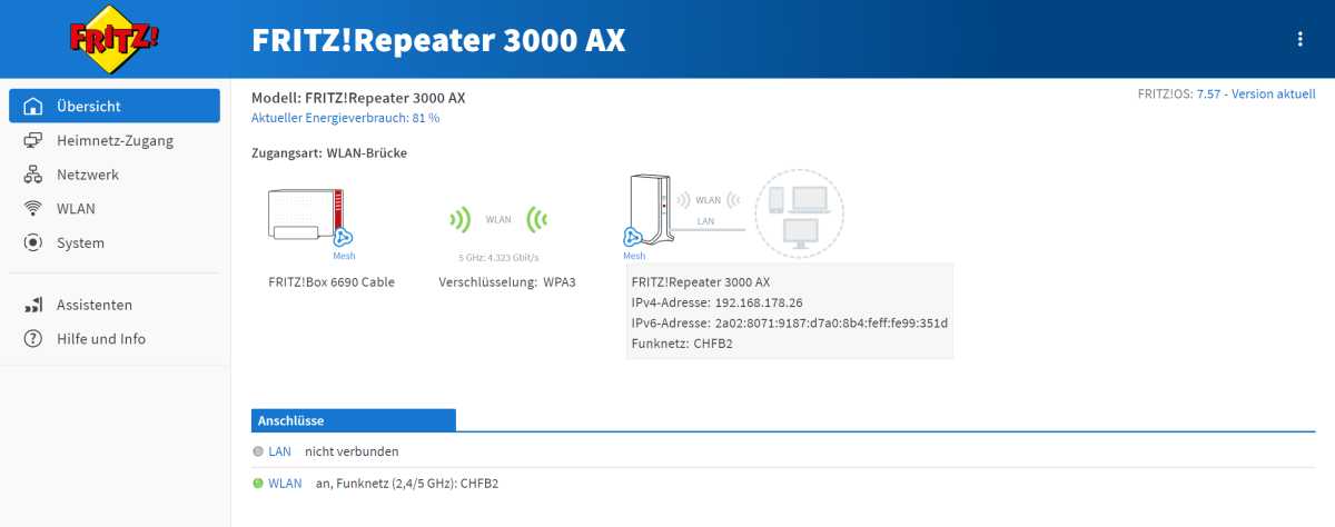 AVM Fritz Repeater 3000 AX im Test: Funkstrecken mit Top-Tempo ...