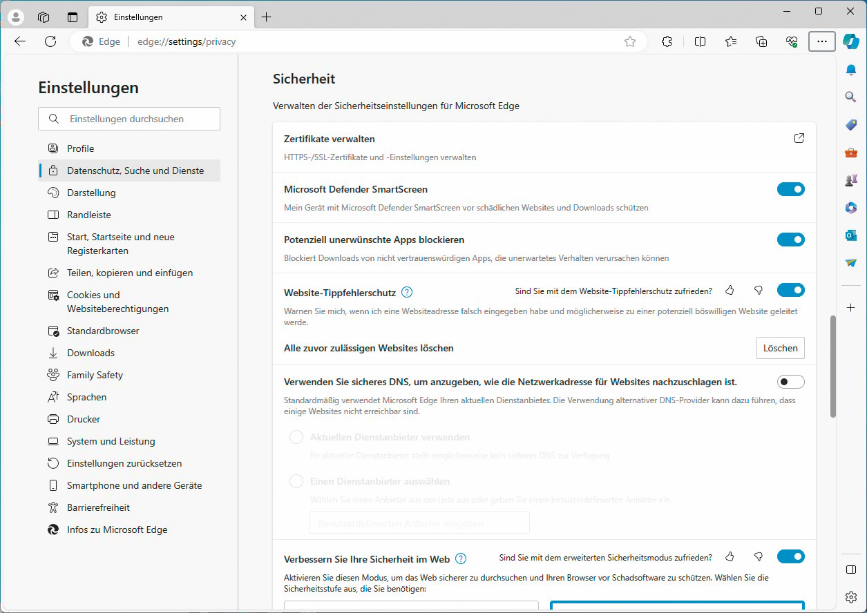 Edge: So verbessern Sie die Sicherheits-Einstellungen des Microsoft ...