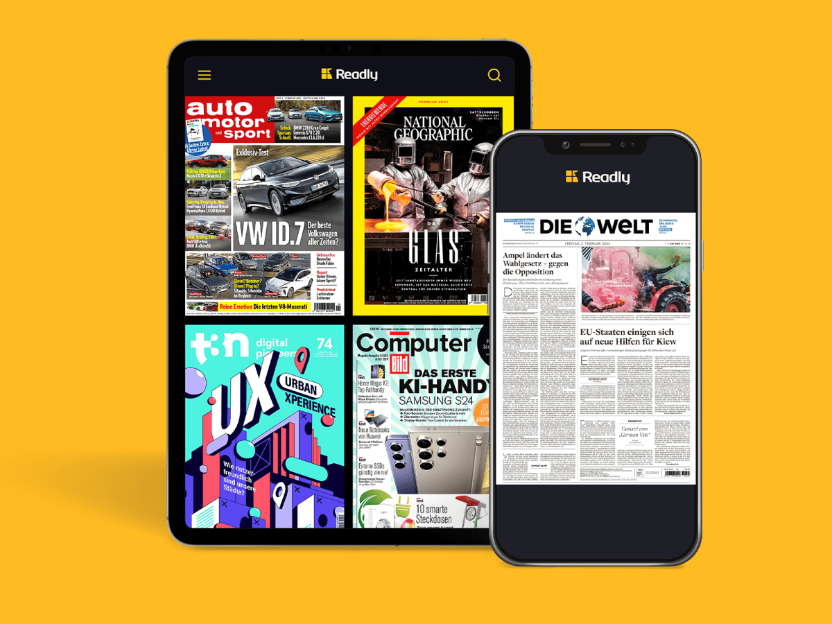 Readly für nur 99 Cent: Deutschlands größter digitaler Kiosk zum ...