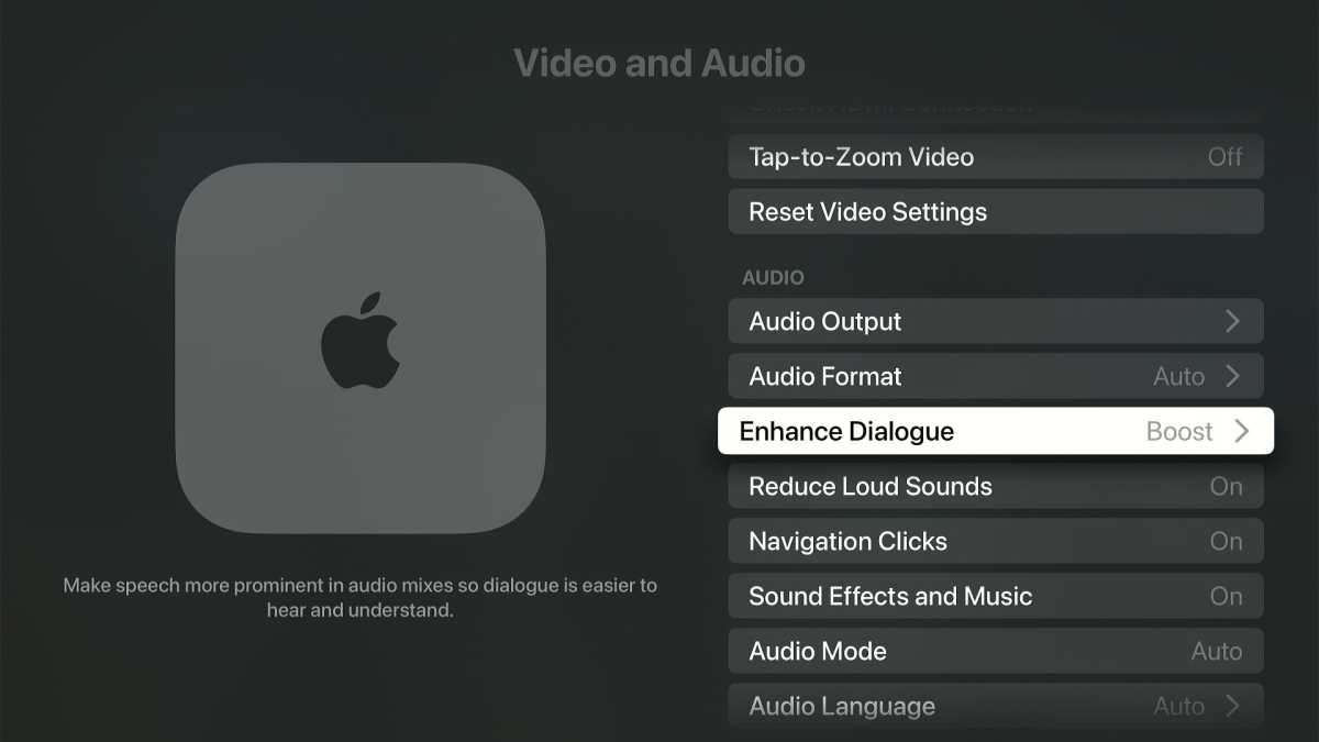 I upgraded to the latest Apple TV 4K just to make dialogue clearer ...