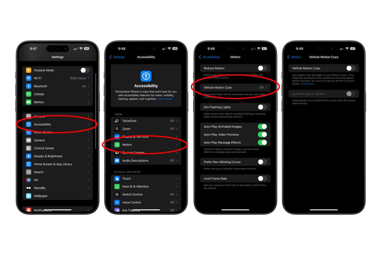 How Vehicle Motion Cues in iOS 18 can reduce motion sickness | Macworld