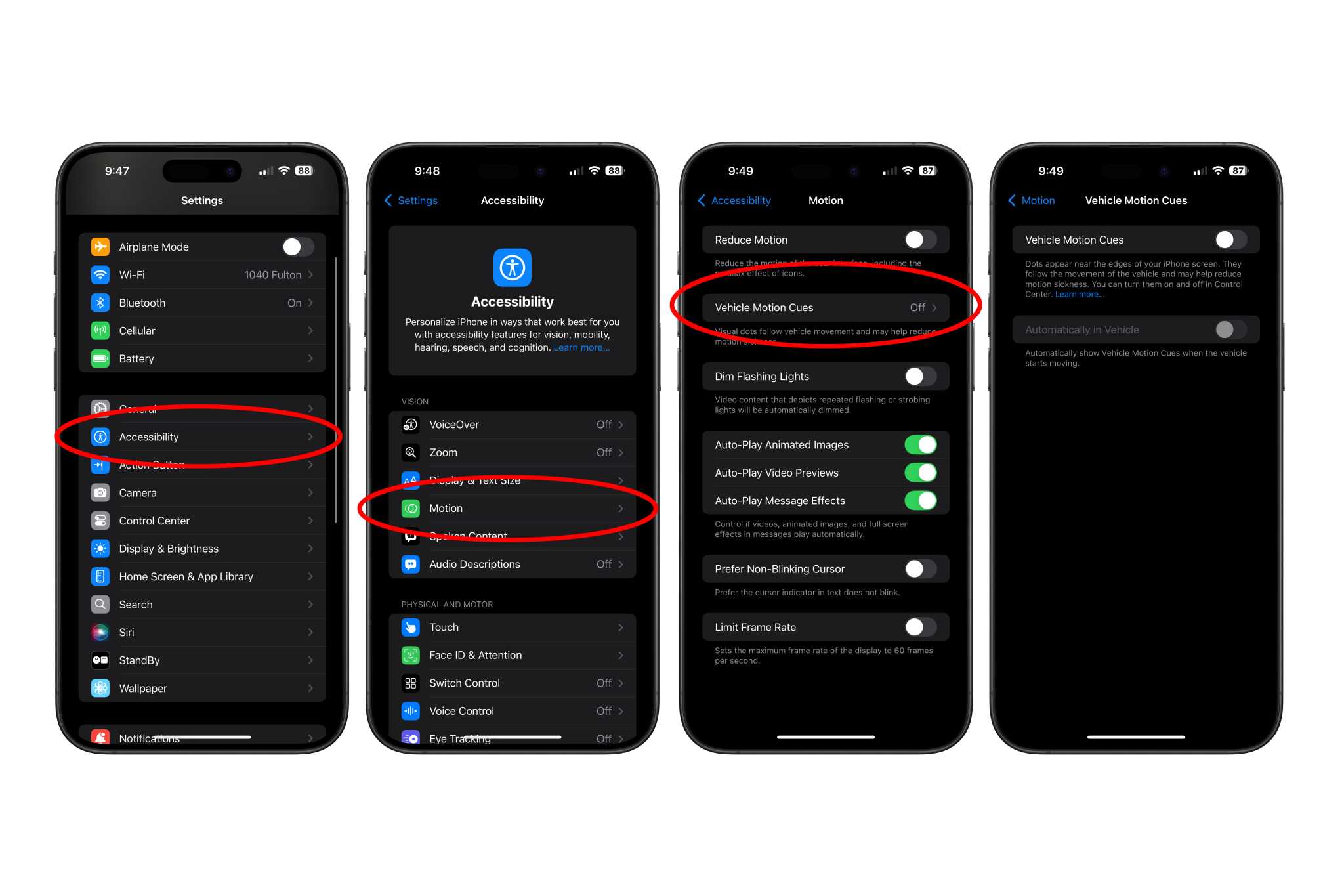 How Vehicle Motion Cues in iOS 18 can reduce motion sickness | Macworld