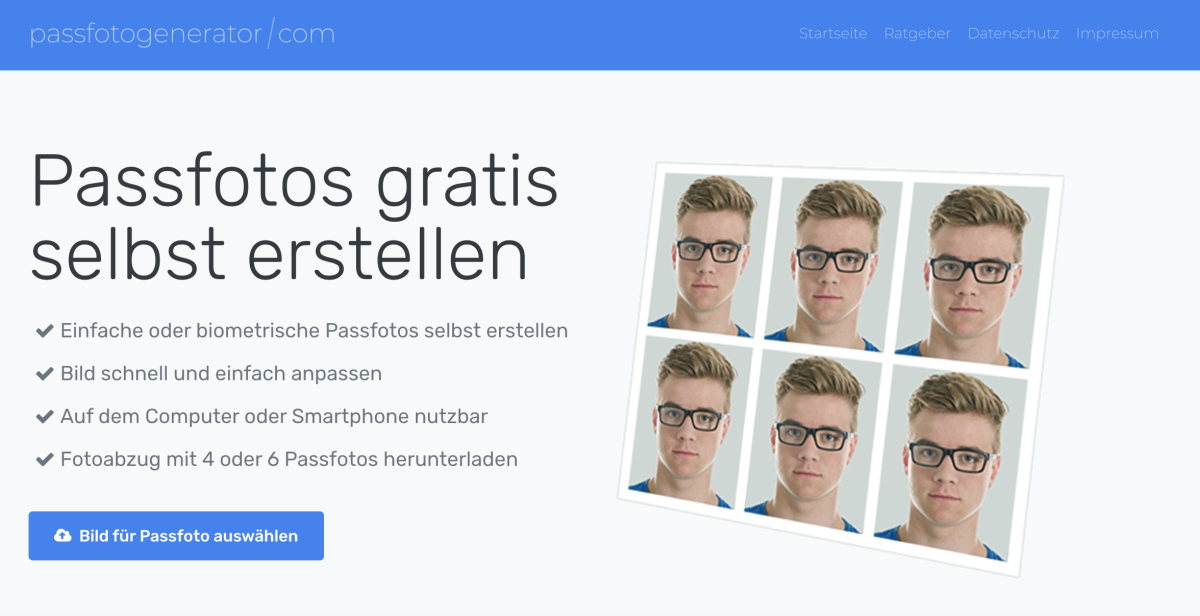 Wie Sie biometrische Passbilder selber machen - PC-WELT