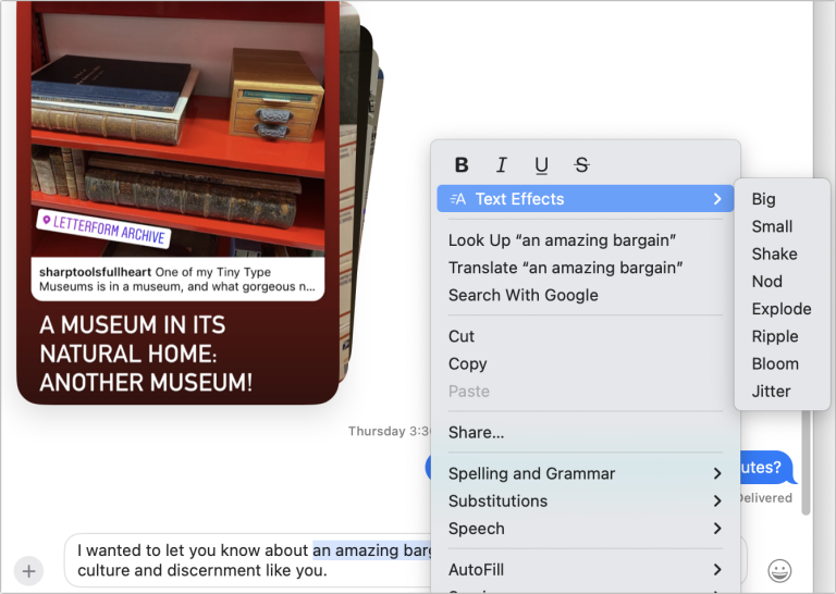 How to use Messages text effects and formatting in Sequoia and iOS 18 ...