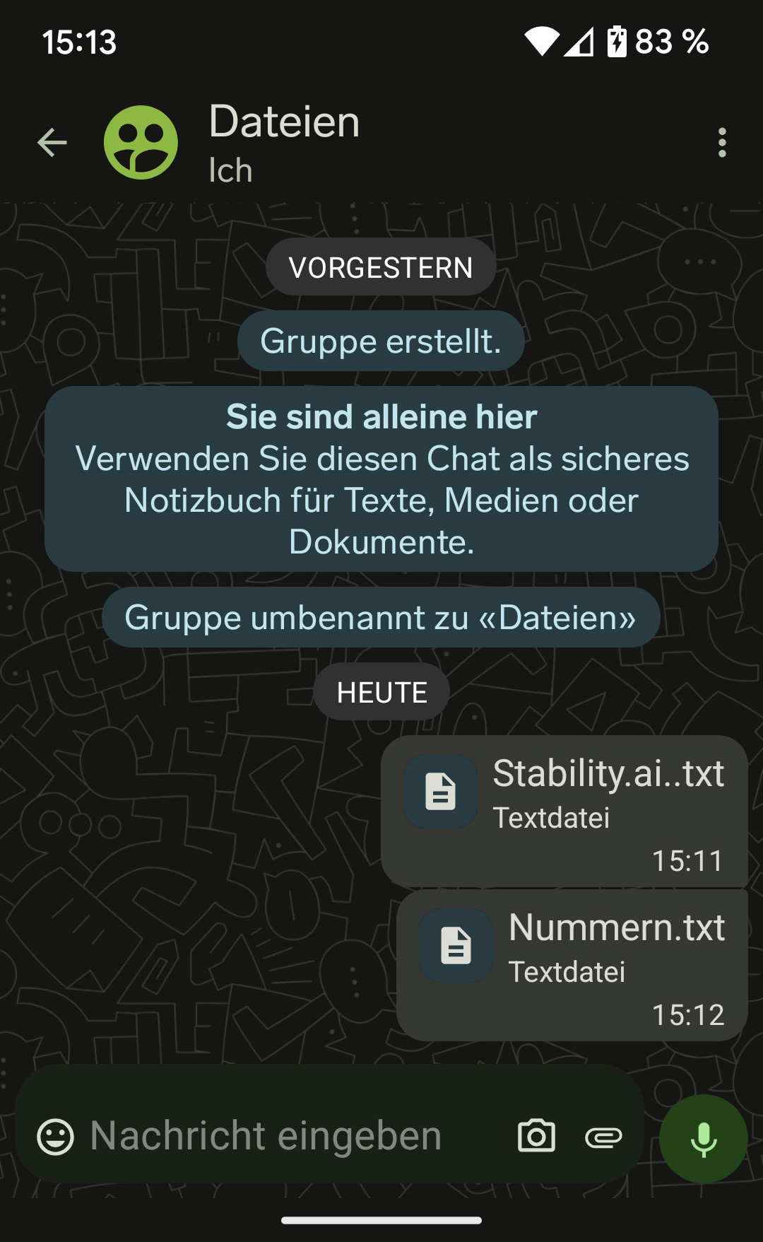 So nutzen Sie eine Chat-Gruppe als sichere Dateiablage - PC-WELT