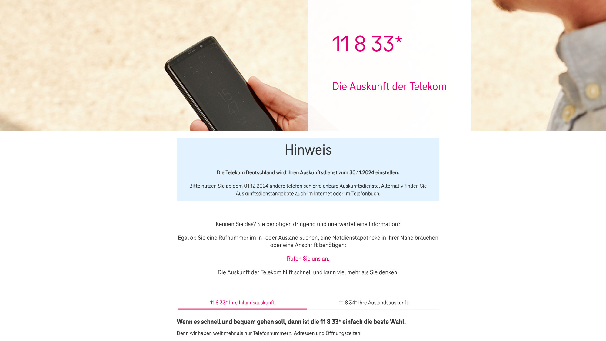 Deutsche Telekom stellt diesen jahrzehntealten Service morgen ein – der ...
