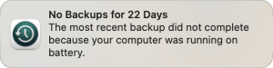 What to do when Time Machine incorrectly says your Mac is on battery ...