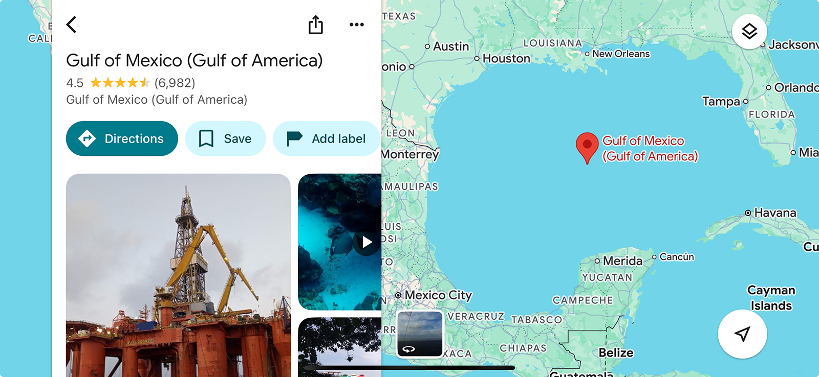 U.S. iPhone users can no longer find the Gulf of Mexico on Apple Maps ...