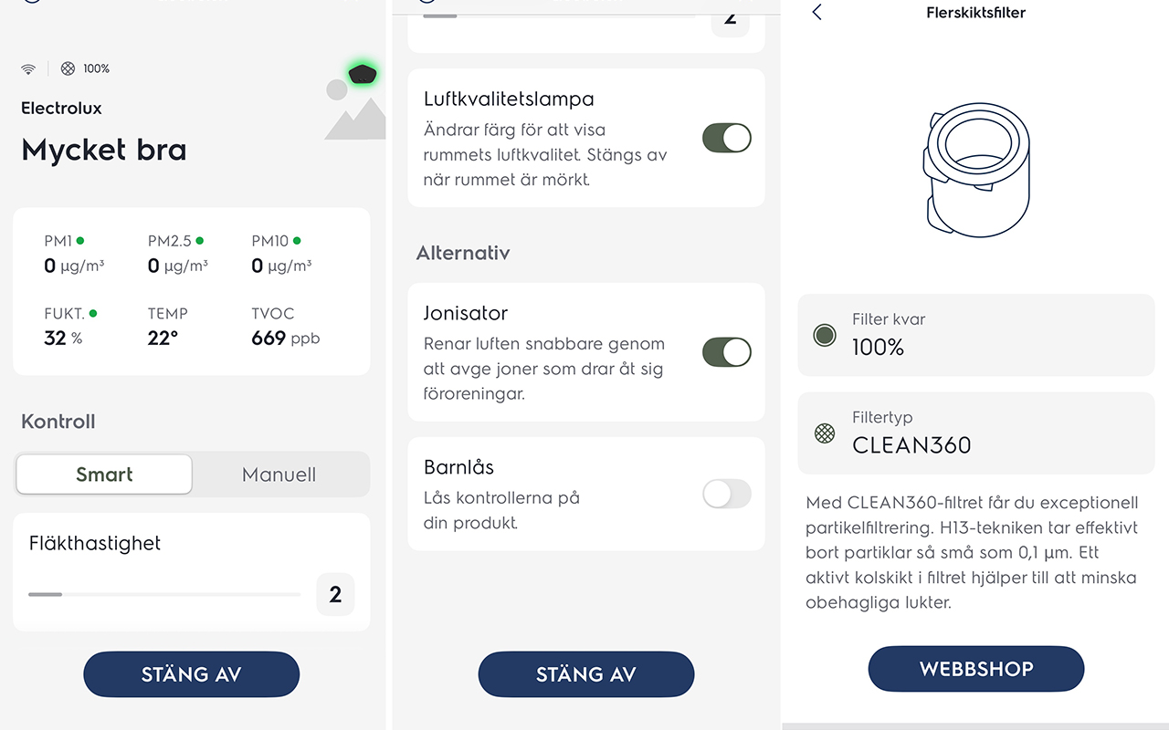 Test: Electrolux Pure 600 – tyst, snygg och effektiv luftrenare - M3