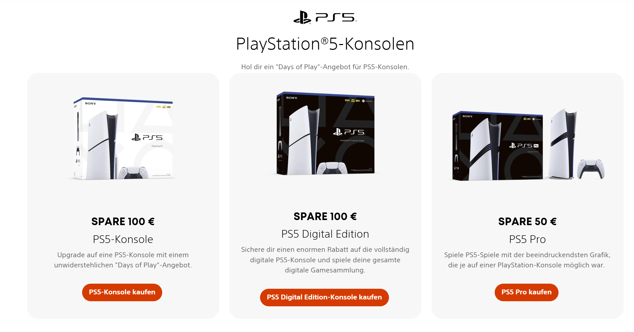 PS5-Konsole 100 Euro günstiger bei Days of Play: auch PS5 Pro erstmals ...