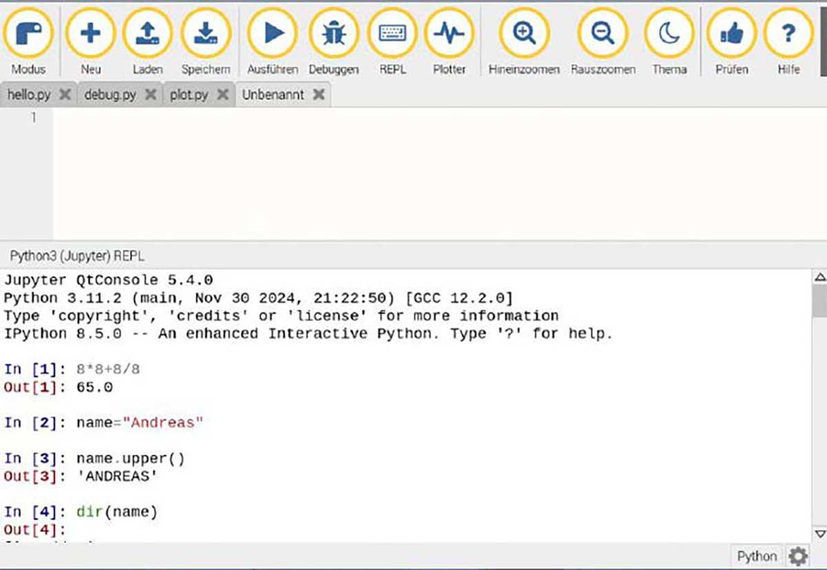 Mu: So funktioniert der Mini-Editor für Python-Projekte - PC-WELT