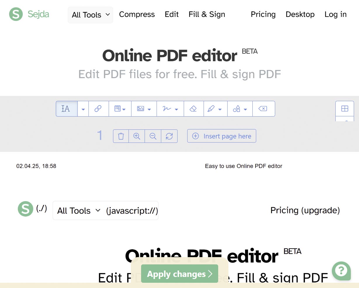Sejda PDF Editor: Dokumente im Browser ausfüllen und ändern - PC-WELT