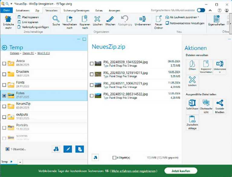 Zip it! Welches Tool komprimiert am besten – Windows, 7-Zip oder Winrar ...