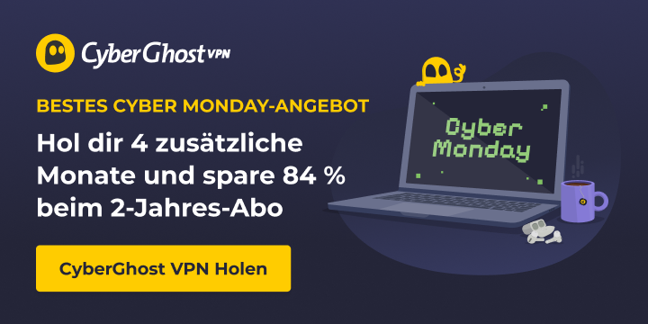 Nur noch kurze Zeit: CyberGhost VPN mit 83% Rabatt und extra Monaten ...