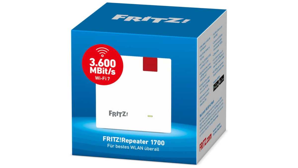 Fritz Repeater 1700 im Test: Der erste Fritz-Repeater mit Wi-Fi 7 - PC-WELT