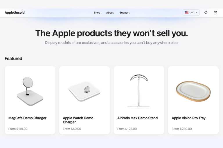 AppleUnsold will sell you stands and cables straight from the Apple ...