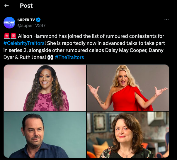 The Celebrity Traitors Series 2: Potential Release Date and Cast ...