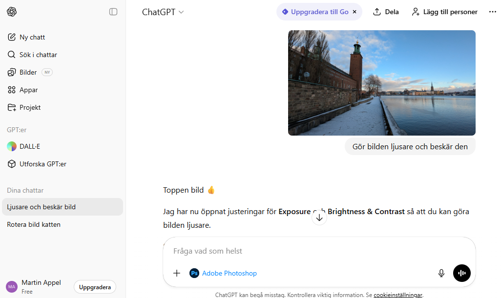 Photoshop i Chat GPT – så fungerar det - PCforAlla