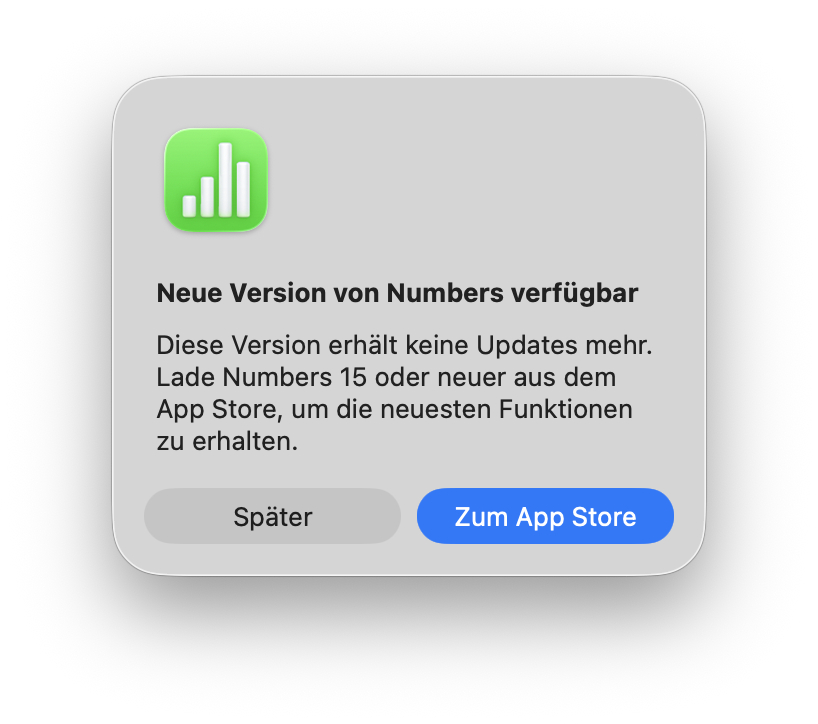 Update-Nachfrage in Pages, Numbers und Keynote ausschalten - Macwelt