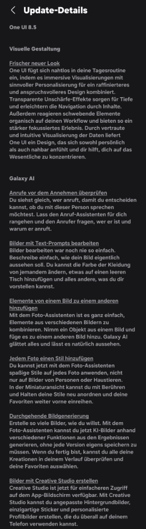 Samsung liefert One UI 8.5 für weitere Galaxy-Smartphones aus – das ...